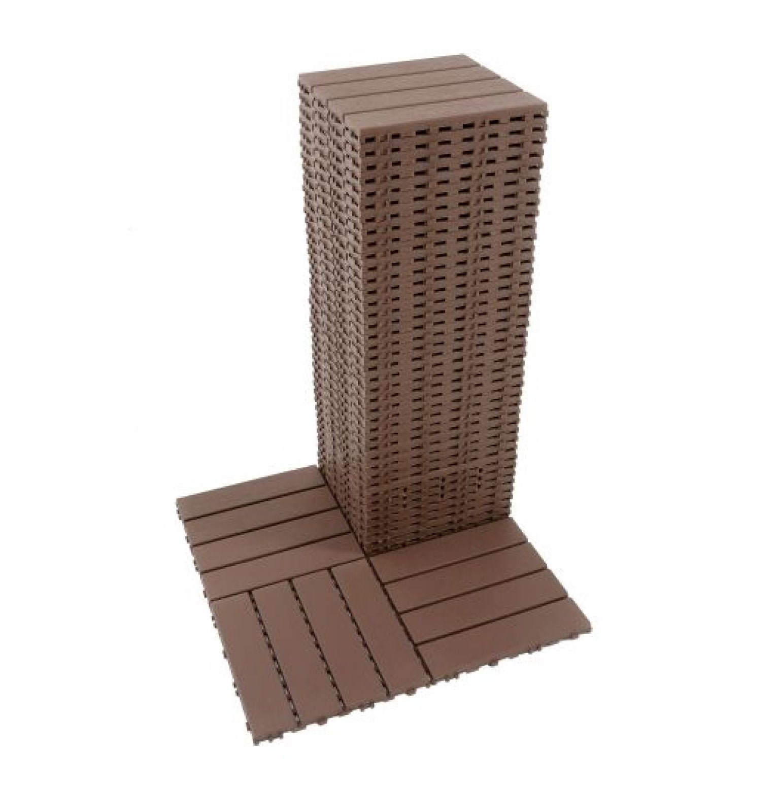 Plastic Interlocking Deck Tiles,44 Pack Patio Deck Tiles,12"x12" Square ...