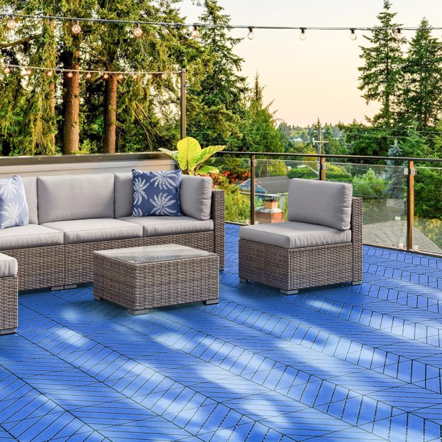 Plastic Interlocking Tiles, Waterproof Deck Tiles with Wave Pattern ...