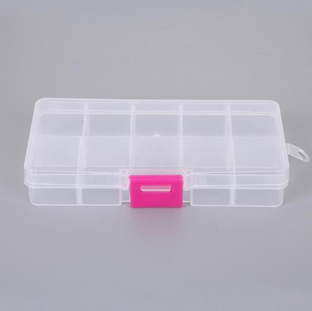 Plastic Jewelry Boxes Plastic Tool Box Adjustable Craft Organizer ...
