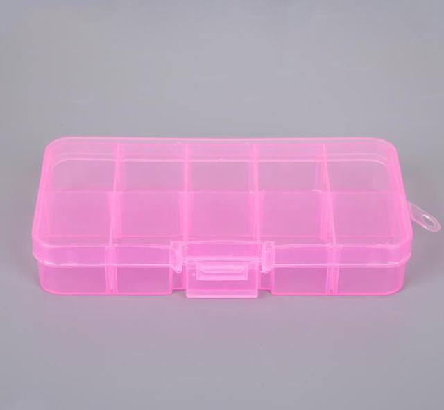 Plastic Jewelry Boxes Plastic Tool Box Adjustable Craft Organizer ...