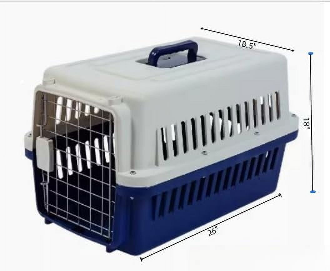Plastic Kennel, Portable Dog Cage/Cat Cage Pet Travel Carrier ...
