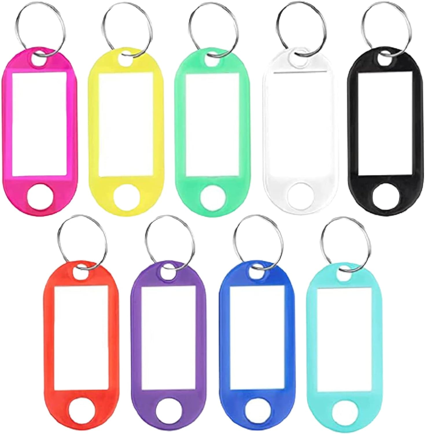 Plastic Key Ring Key Label Key Fob Writeable for Labelling Plastic Key ...