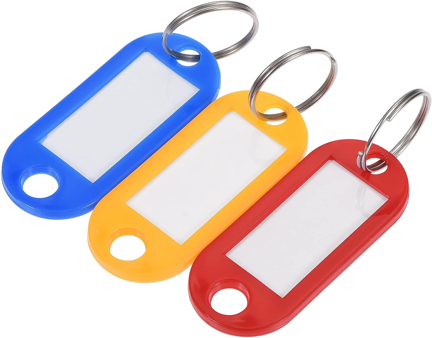 Plastic Key Tag with Split Ring, Mark Luggage Tags 51x22mm 3 Colors for ...
