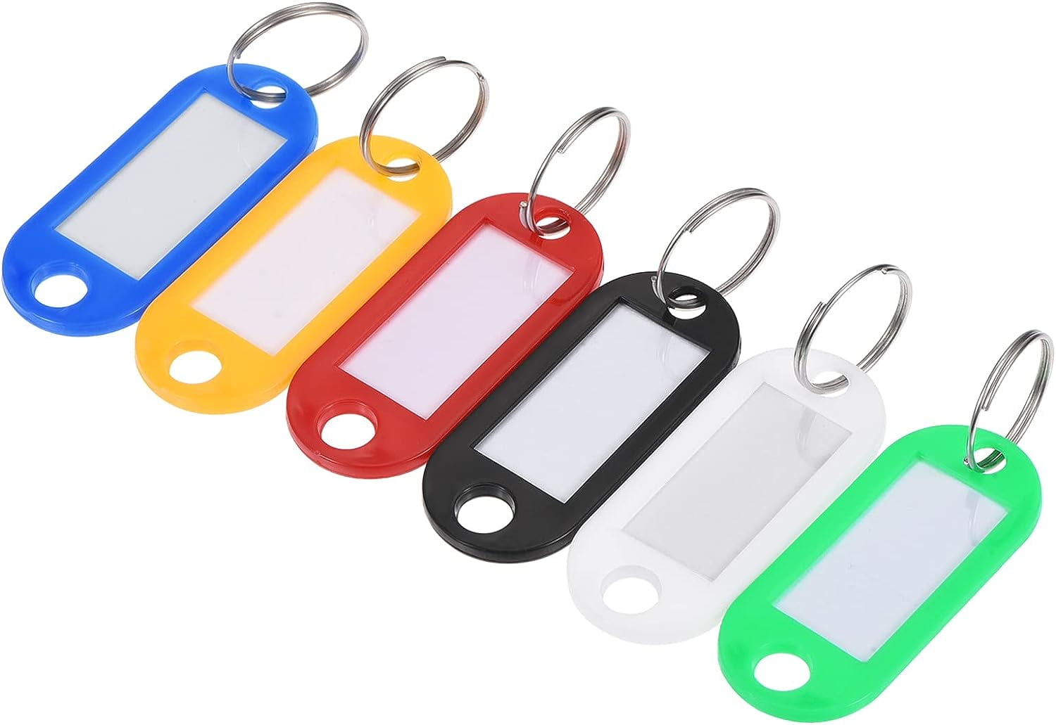 Plastic Key Tag with Split Ring, Mark Luggage Tags 51x22mm 6 Colors for ...