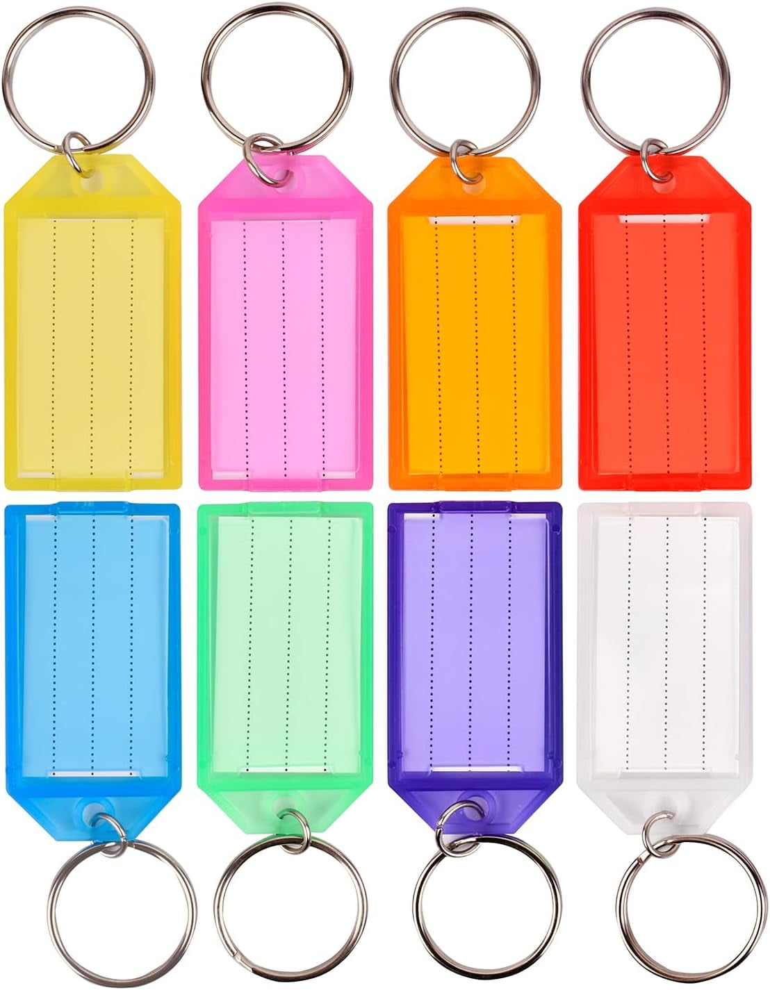 Plastic Key Tags with Labels, Key Labels with Ring and Label Window ...