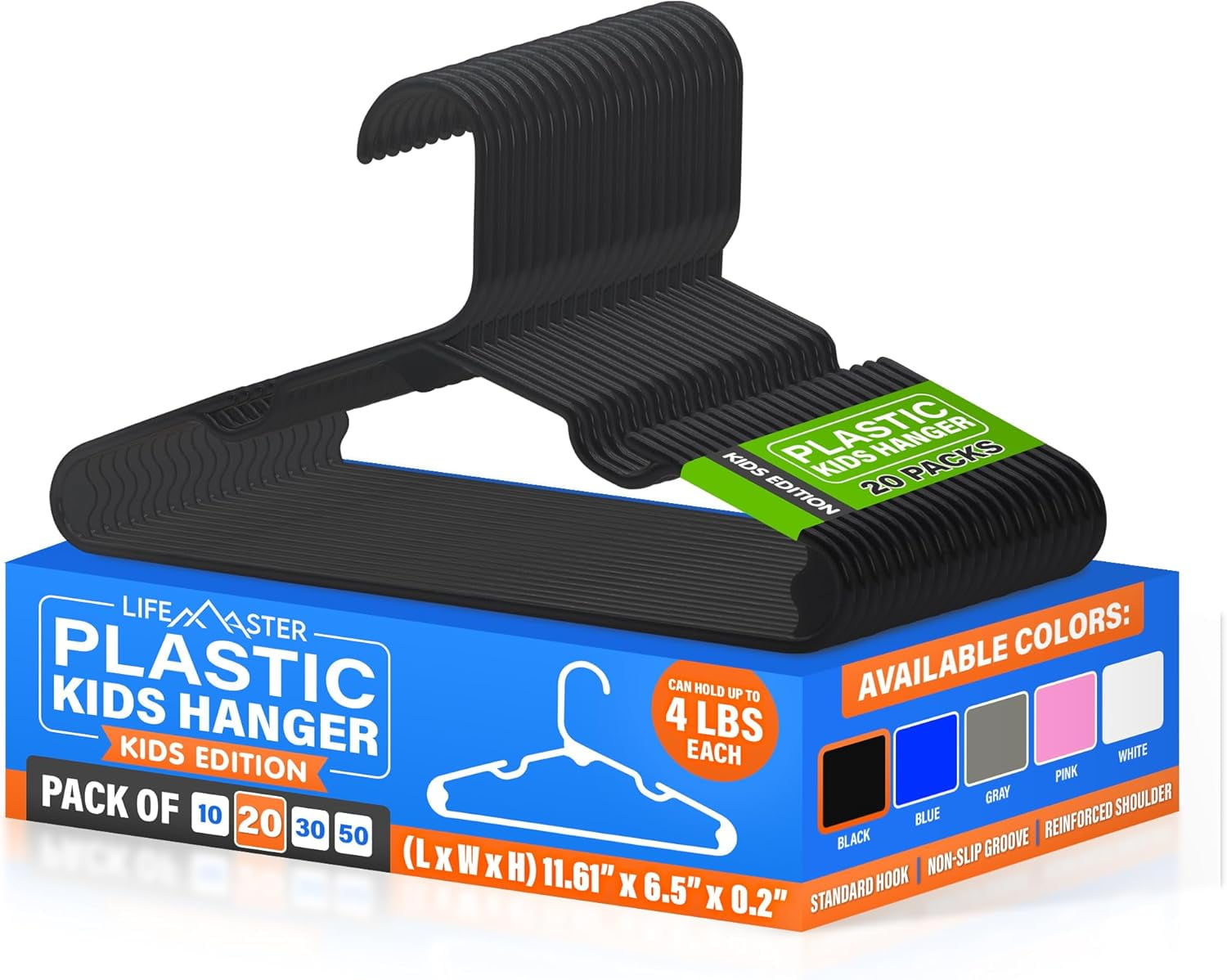 Plastic Kids Clothes Hanger – Children Clothes Hanger with Shoulder ...