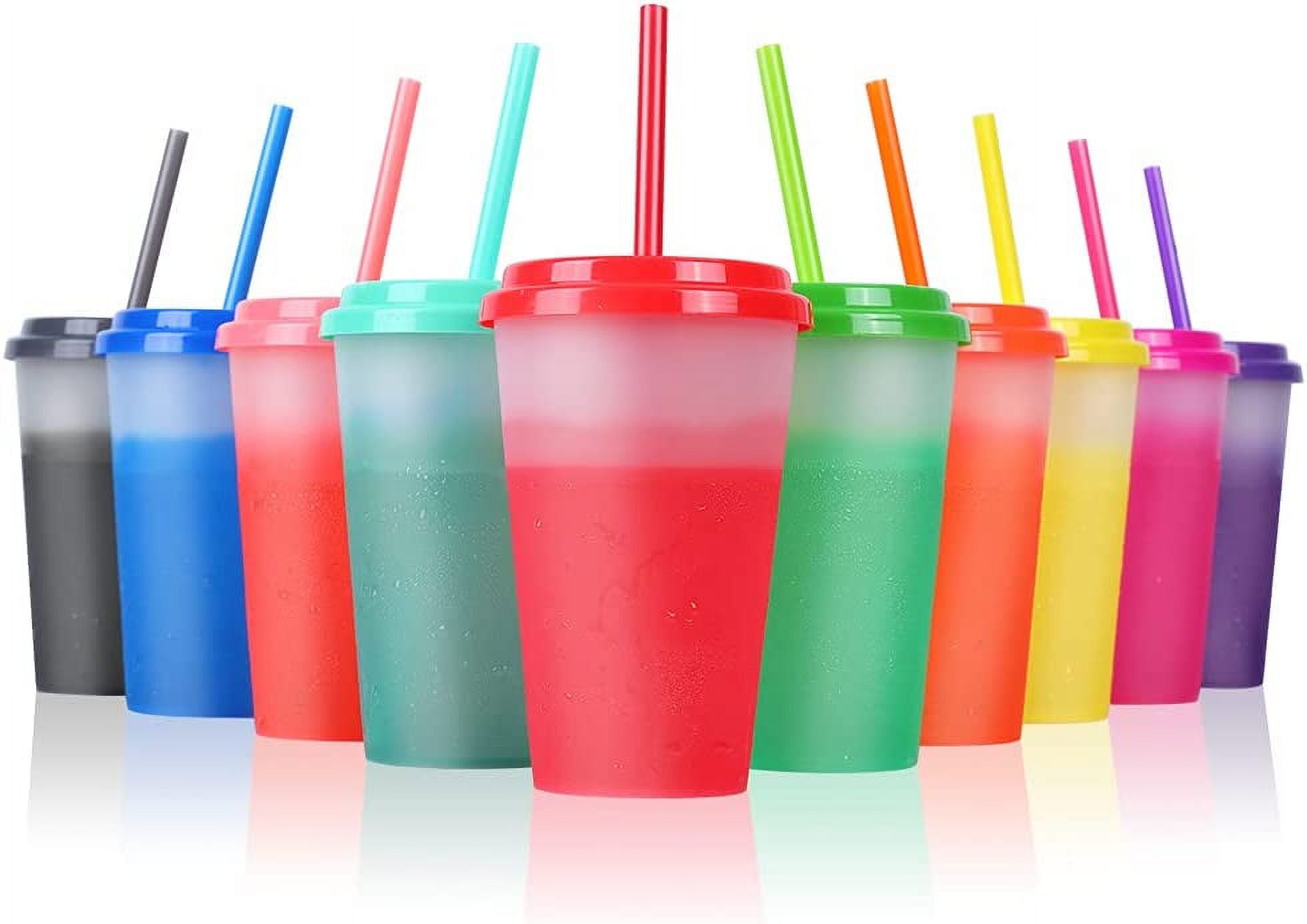 Walmart 12oz Color Changing Kids Cups - Reusable Tumblers with Lids ...