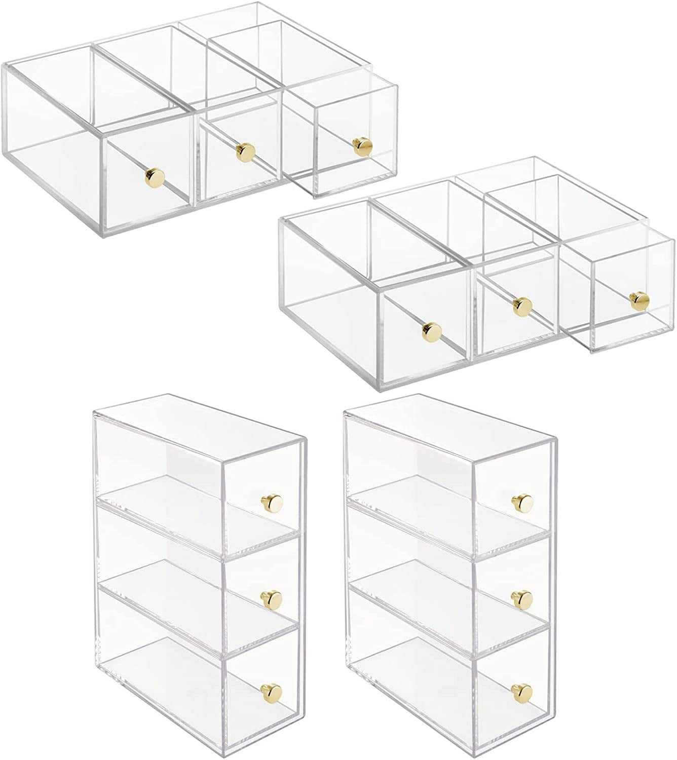 Plastic Kitchen Pantry Stackable Storage Organizer Container Station, 3 ...