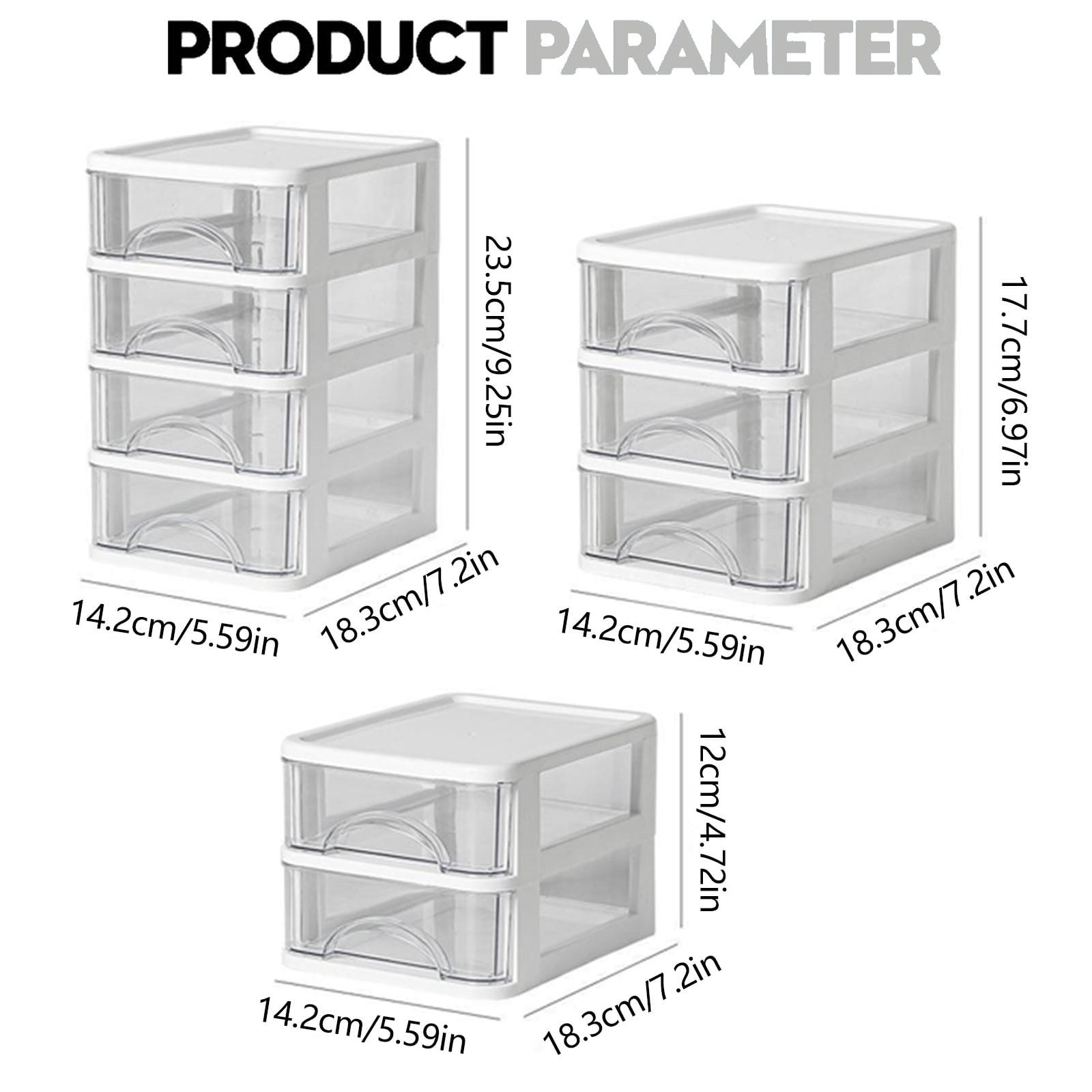 Plastic Kitchen Pantry Stackable Storage Organizer Container Station ...