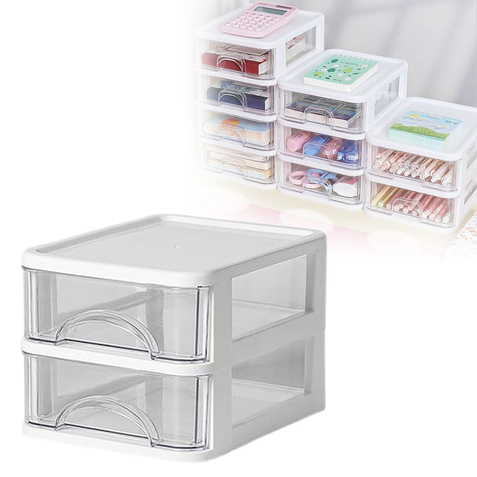 Plastic Kitchen Pantry Stackable Storage Organizer Container Station ...