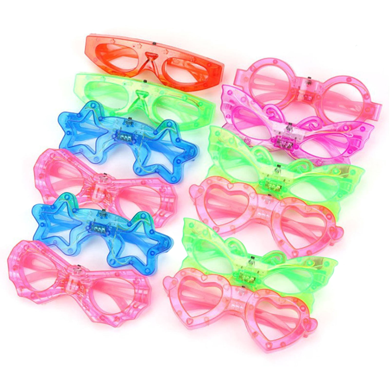 Plastic LED Glasses Bril Novelty Gift Neon Party Wire Glowing Gafas ...
