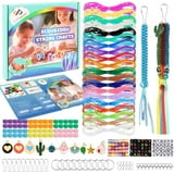xinyi Plastic Lanyard String Kit, 20 Rolls 9.8ft PVC Cords, 220 Beads ...