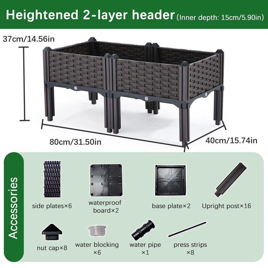 Plastic Large Flower Pot Box For Vegetable Planting Home Garden ...