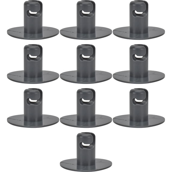 Plastic Large Head Quarter Turn Fasteners-.500 Inch Grip-Red-Pack/10 ...