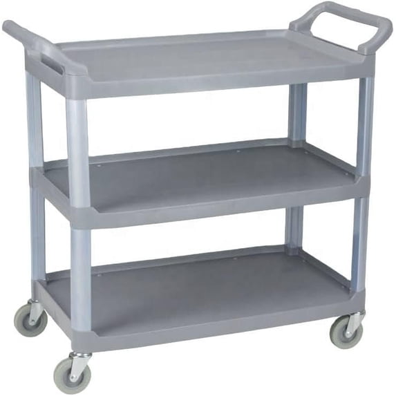 Plastic Large Utility Carts with Wheels,Heavy Duty 400lbs Capacity ...