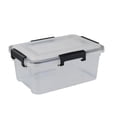 Plastic Latching Storage Box With Gasket Lid, Stackable Container For ...