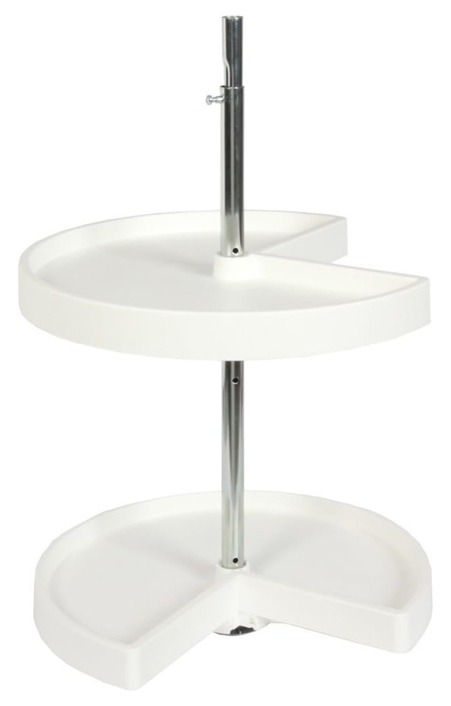 Plastic Lazy Susan Organizer, 2-Tier Lazy Susan for Cabinet, Kidney ...