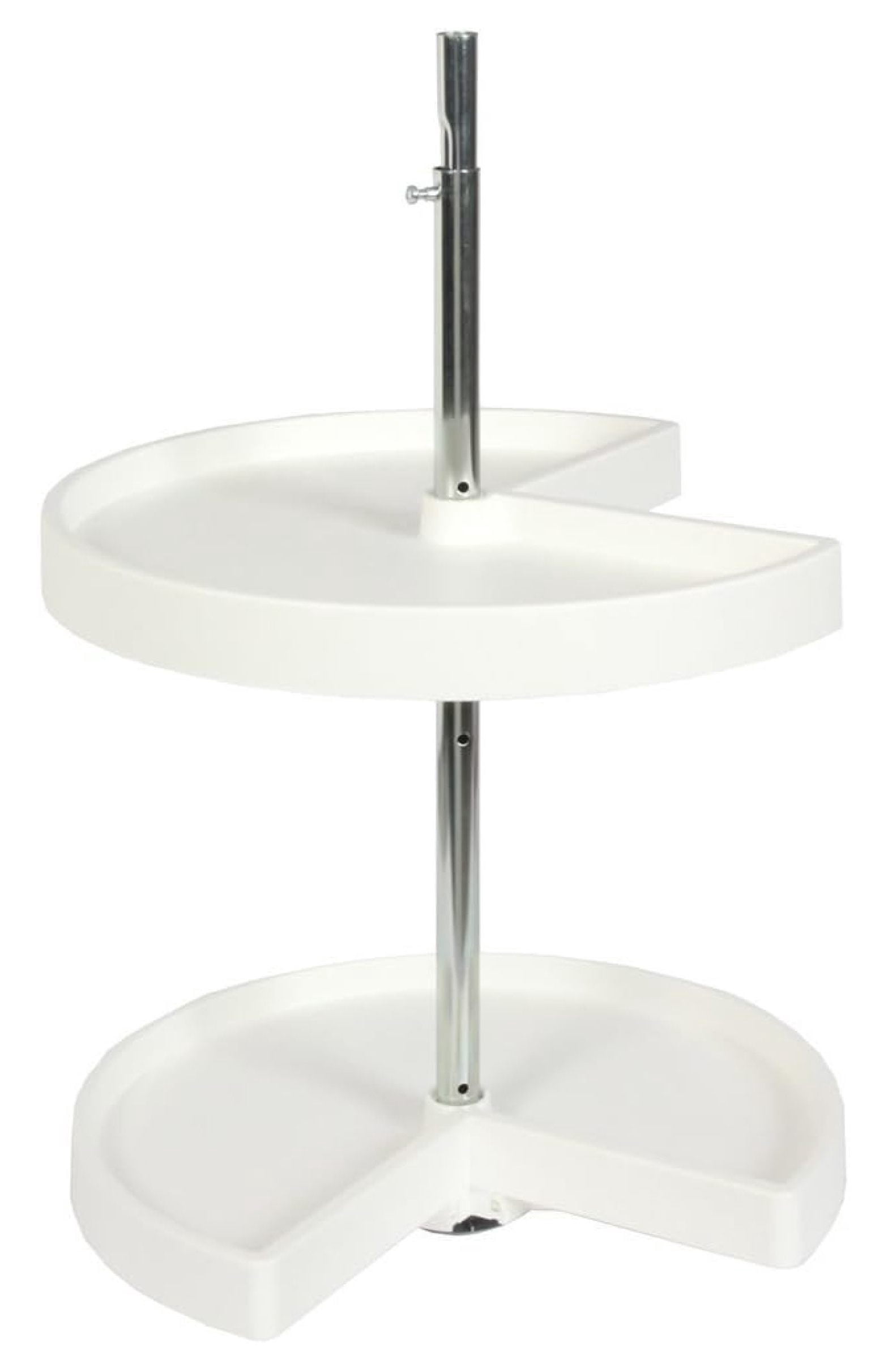 Plastic Lazy Susan Organizer, 2-Tier Lazy Susan for Cabinet, Kidney ...