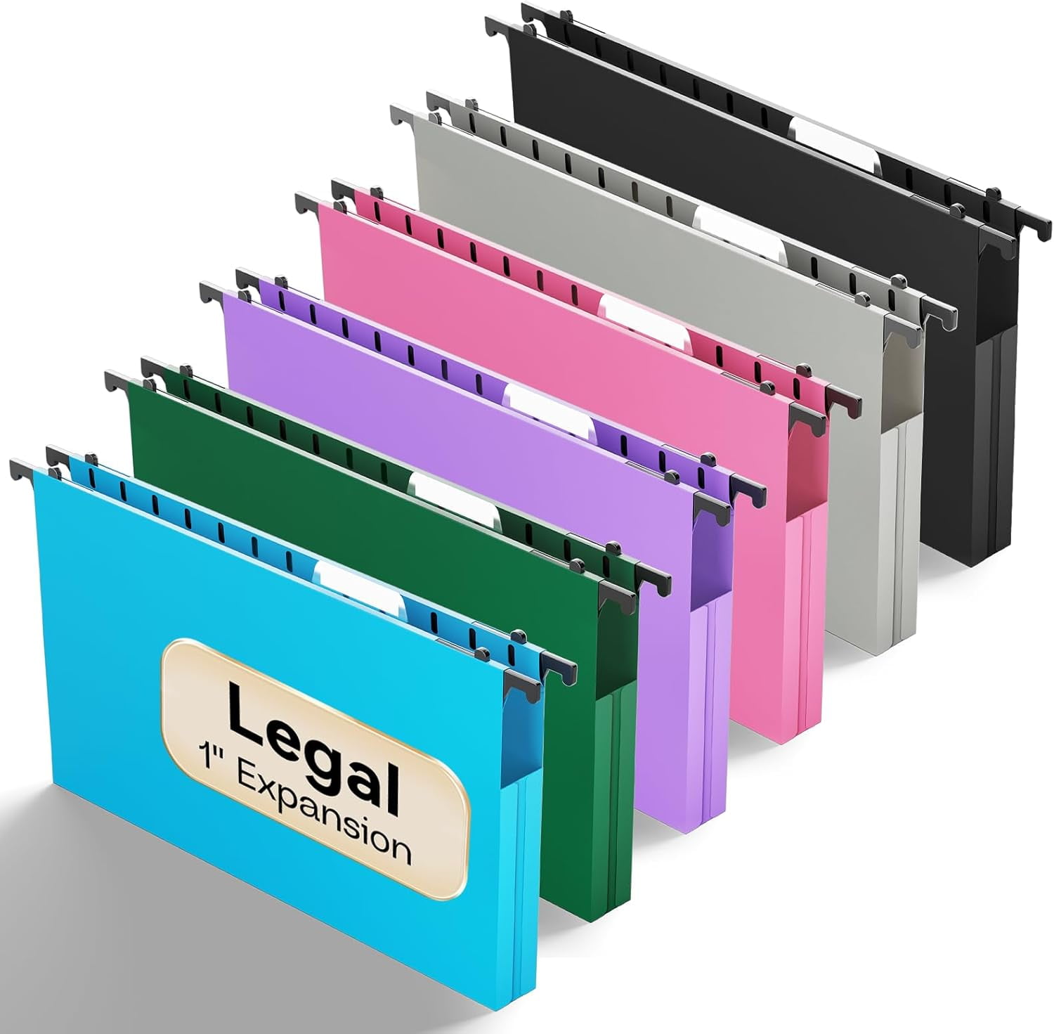 Plastic Legal Size Hanging File Folders,Heavy Duty 1 Inch Expansion ...
