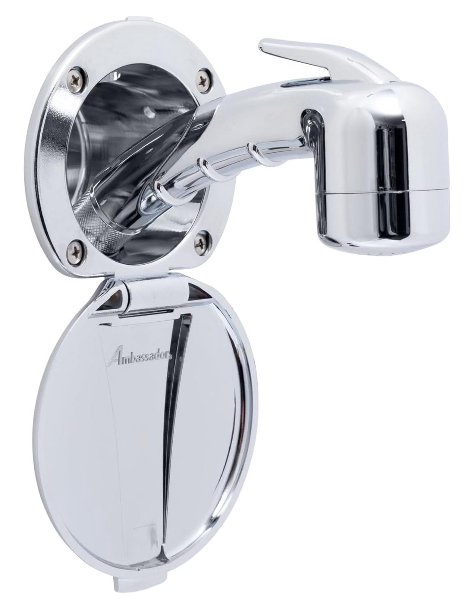Plastic Lid/Cup Recessed Shower Kit with No Hook Small Sprayer and 10 ...