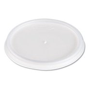 Plastic Lids, Fits 8 Oz To 10 Oz Hot/cold Foam Cups, Vented, White, 100 ...