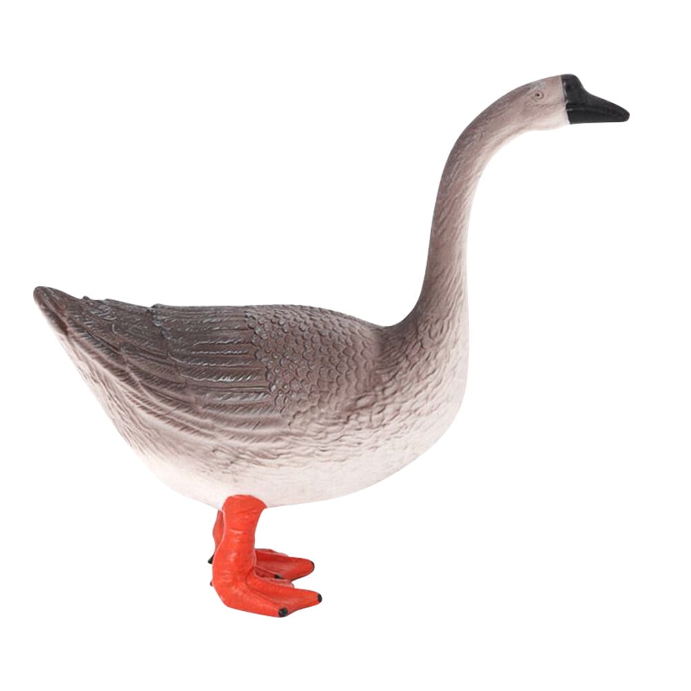 RENACLIPY Educational Toy Grey Plastic Goose Figure for Home Use ...