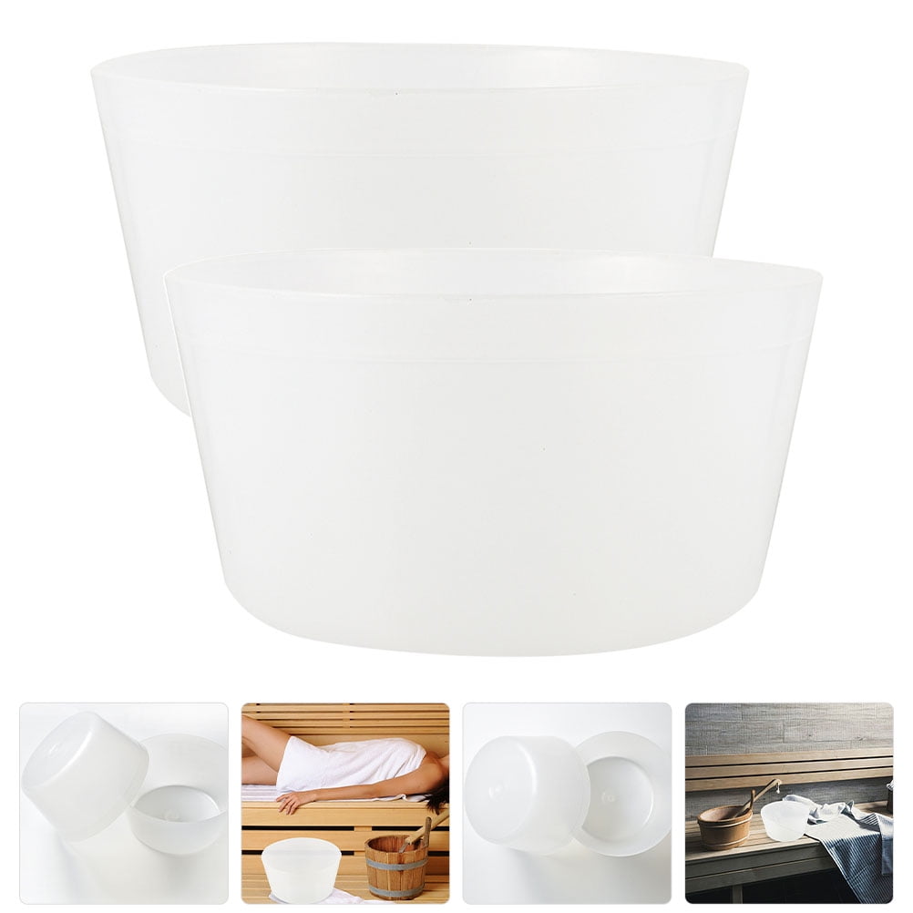 Pawsdot 2Pcs White Plastic Sauna Barrel Liner Durable Accessory for ...