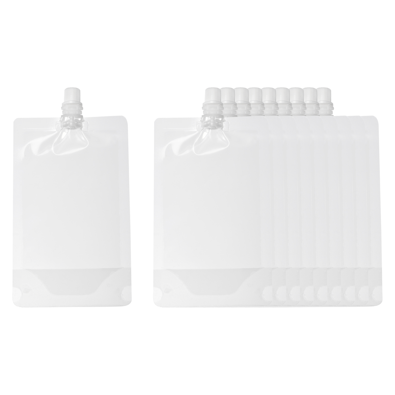 Plastic Liquor Bags, 10pcs 8 Oz Reusable Drink Pouches Flasks Bags for ...