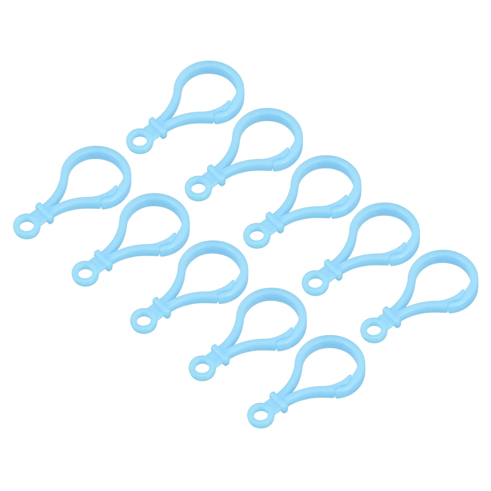 Plastic Lobster Clasps, Claw Snap Hooks for Keychains DIY Light Blue ...