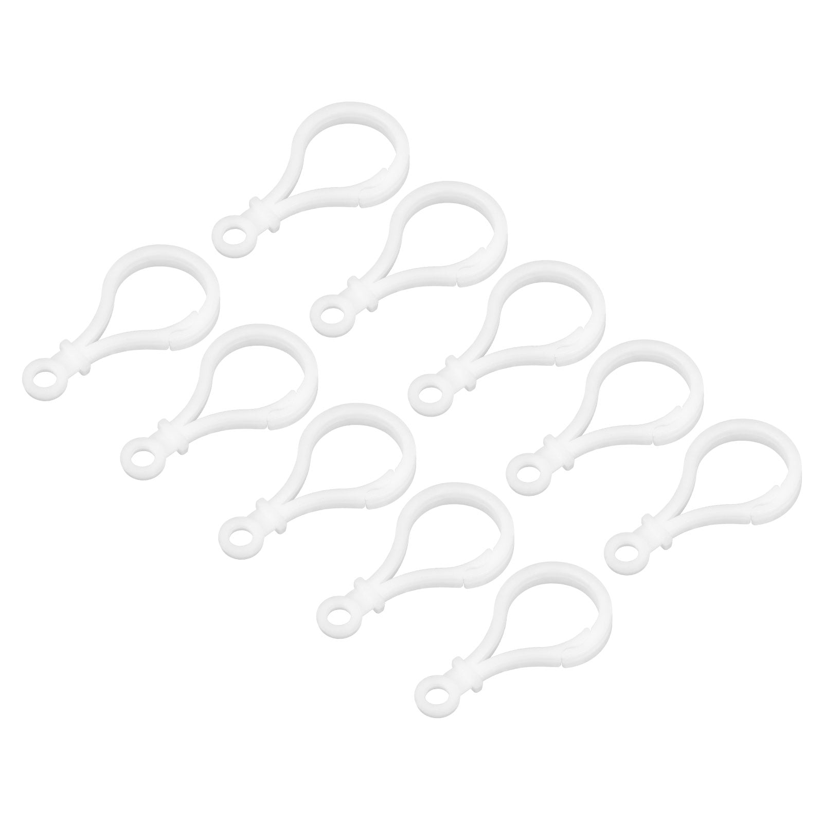 Plastic Lobster Clasps, Claw Snap Hooks for Keychains DIY White, 24Pack ...
