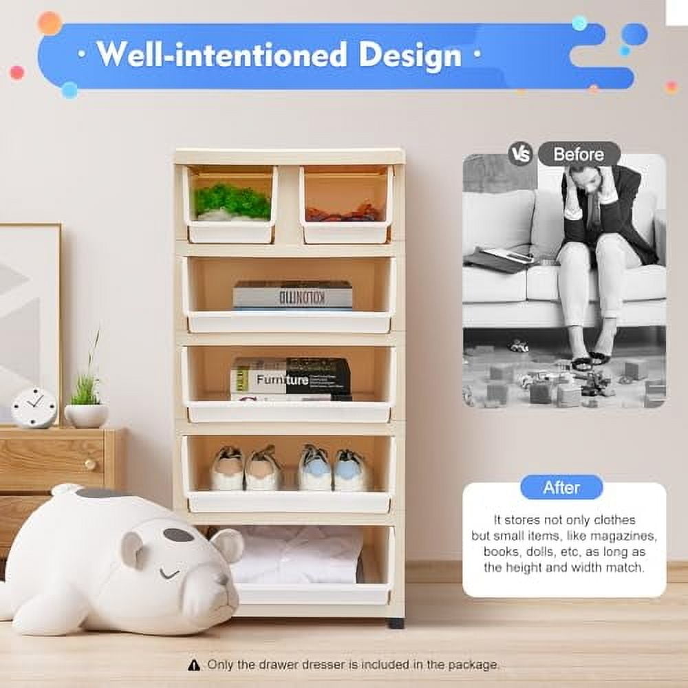 Plastic Lockable Drawers Dresser Storage Cabinet,Drawer Organizers ...