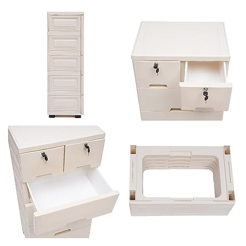 Plastic Lockable Dresser,Towel Storage Cabinet Organizers,Toy Organize ...