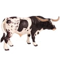 Realistic Collectible Plastic Longhorn Bull Cattle Animal Model Toy for ...