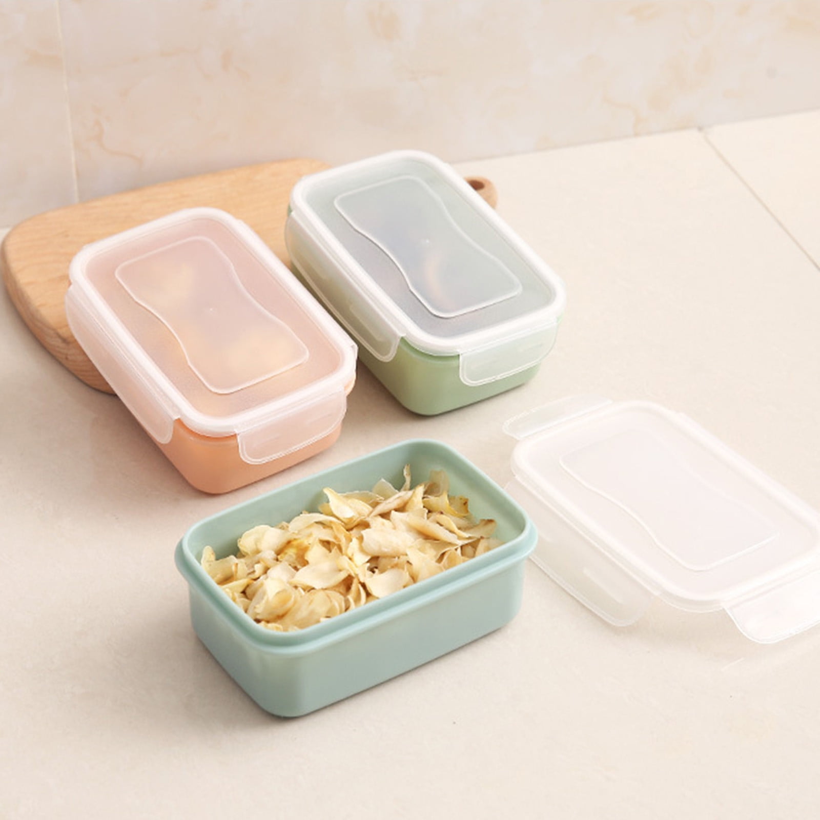 Plastic Lunch Storage Box, Mini Refrigerator Box, Stackable Design ...