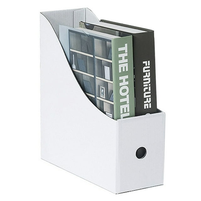 Plastic Magazine File Holder Desk Storage Folder Organizer Cardboard ...