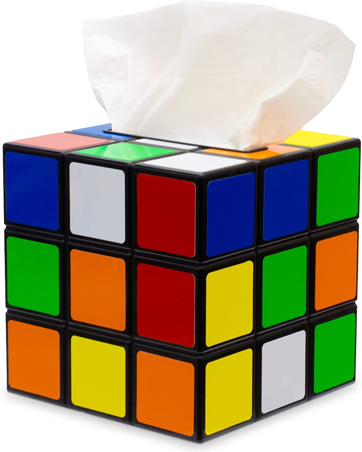 Plastic Magic Cube Tissue Box Cover, Holder for Square Tissue Boxes ...