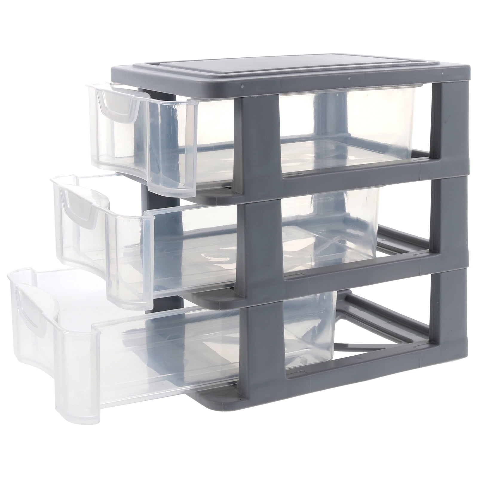 Plastic Makeup Organizer Drawer Organizer Desktop Storage Box Office ...