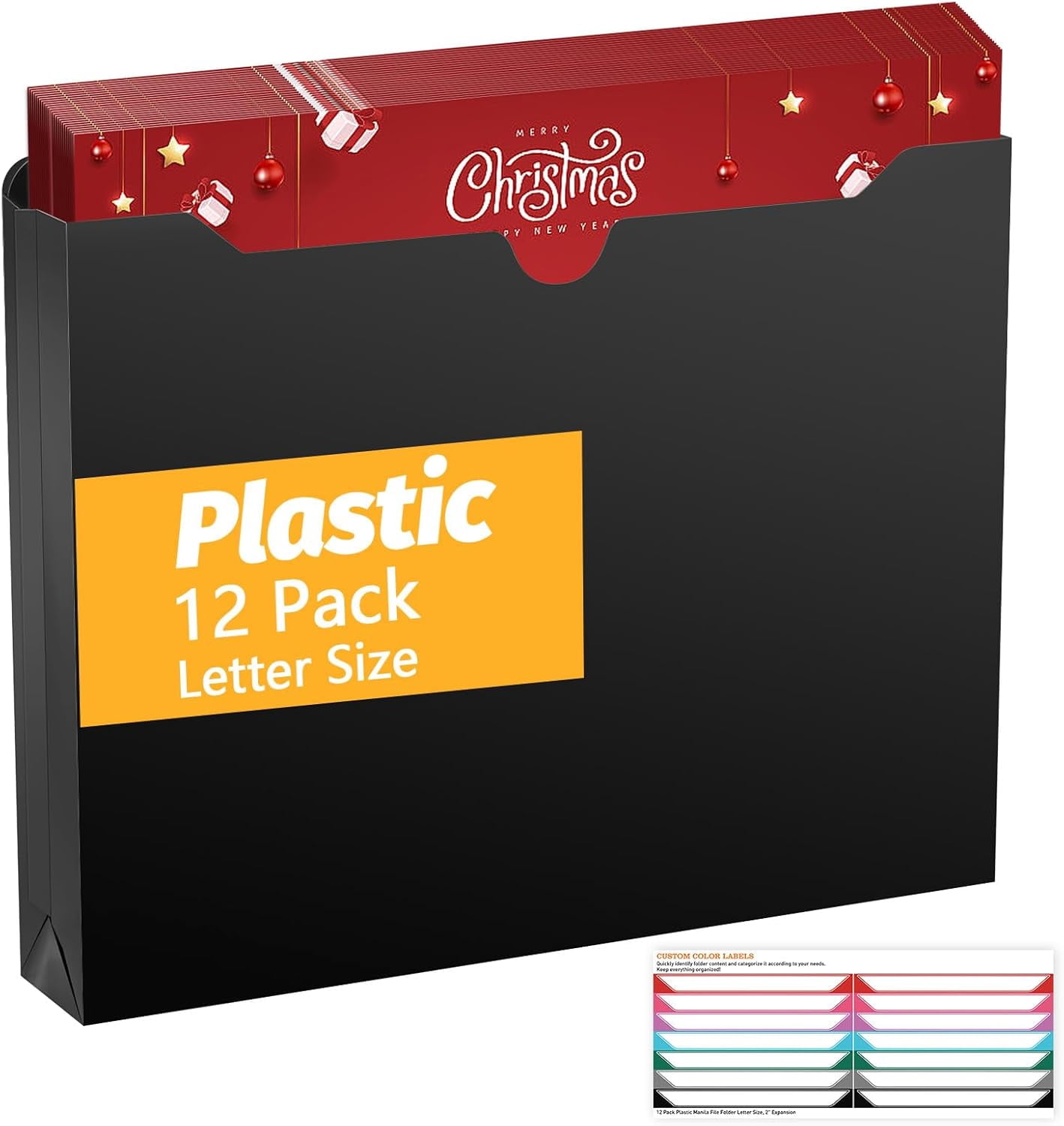 Plastic Manila File Jacket, Letter Size, Reinforced Straight Cut Tab ...