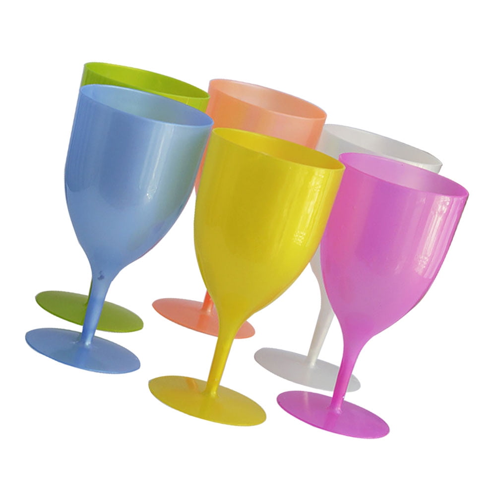 Plastic Martini Glasses Easter Wine Goblets Glassware Disposable Party ...