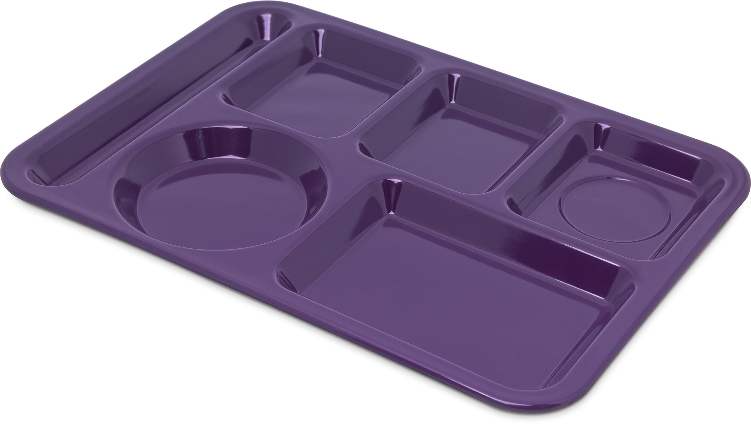 Plastic Meal Tray Left-Handed Heavyweight Lunch Tray with 6 ...