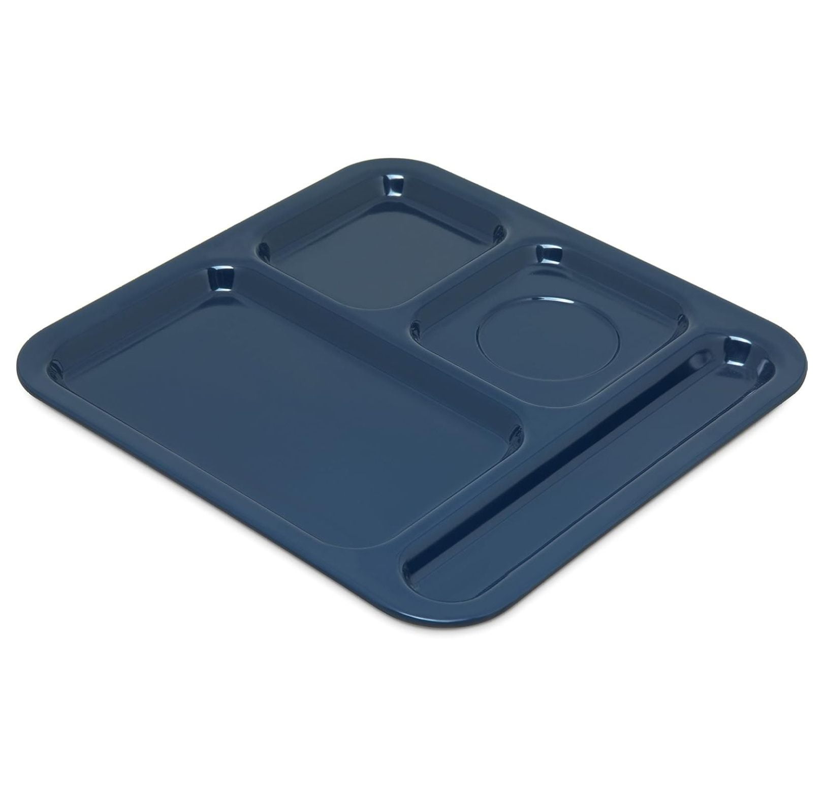Plastic Meal Tray Righ-Handed Heavyweight Lunch Tray with 4 ...