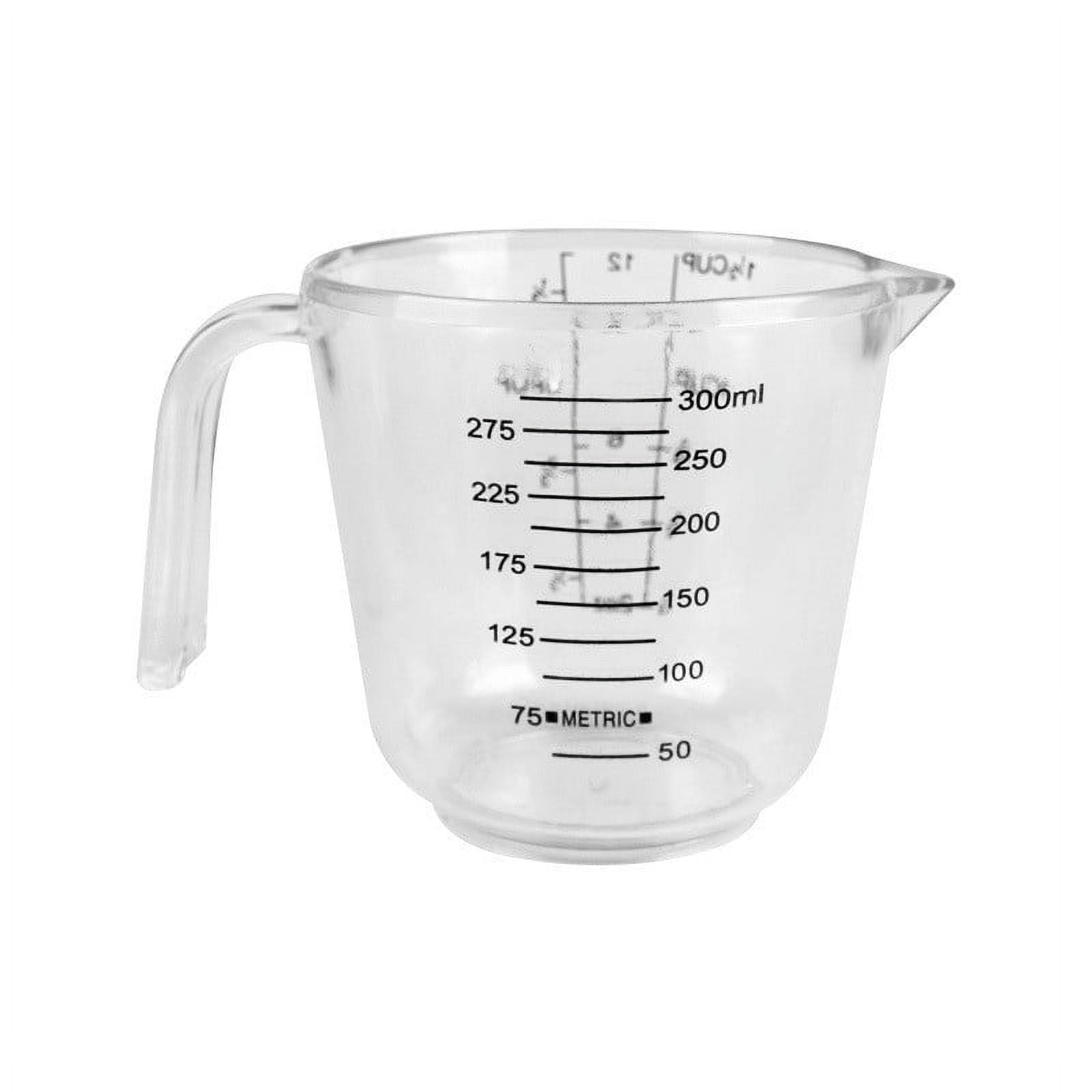 Plastic Measuring Cup, Liquid and Dry Measuring Cups with Ml Oz Scale ...