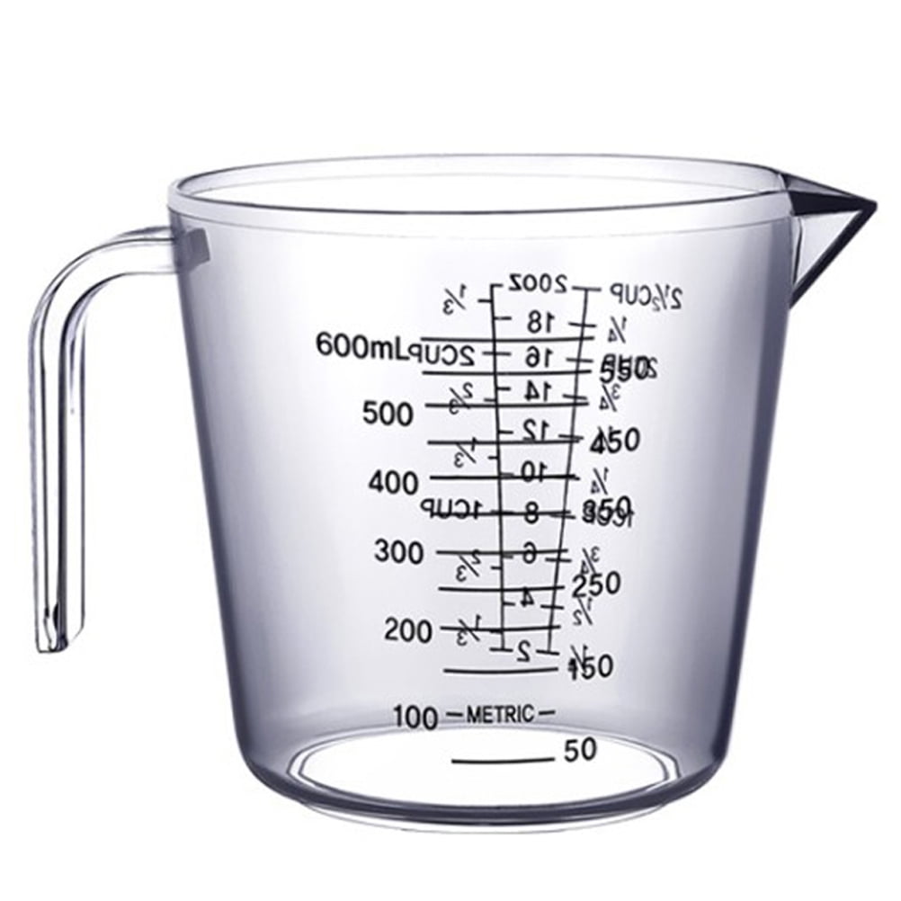 Plastic Measuring Jug 600ml Large Beaker Measuring Cups Graduated Jugs ...