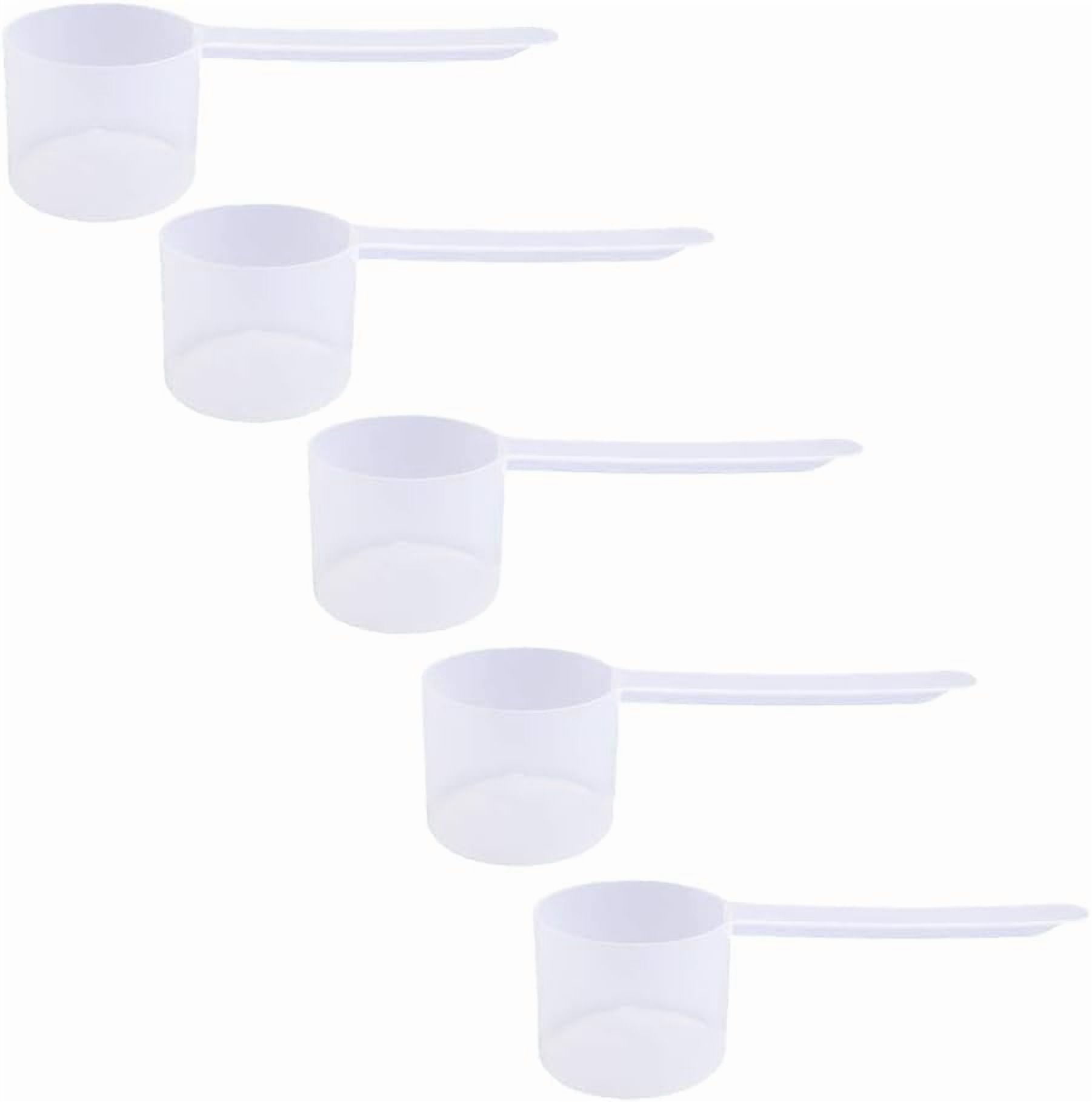 Plastic Measuring Scoop, (48 cc | 48 mL) Long Handle (Set of 5 ...