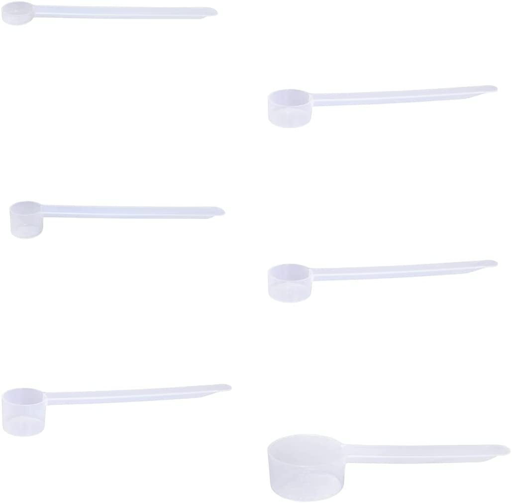 Plastic Measuring Scoop Set, (.625 cc | 1.25 cc | 2.5 cc | 5.0 cc | 7.5 ...