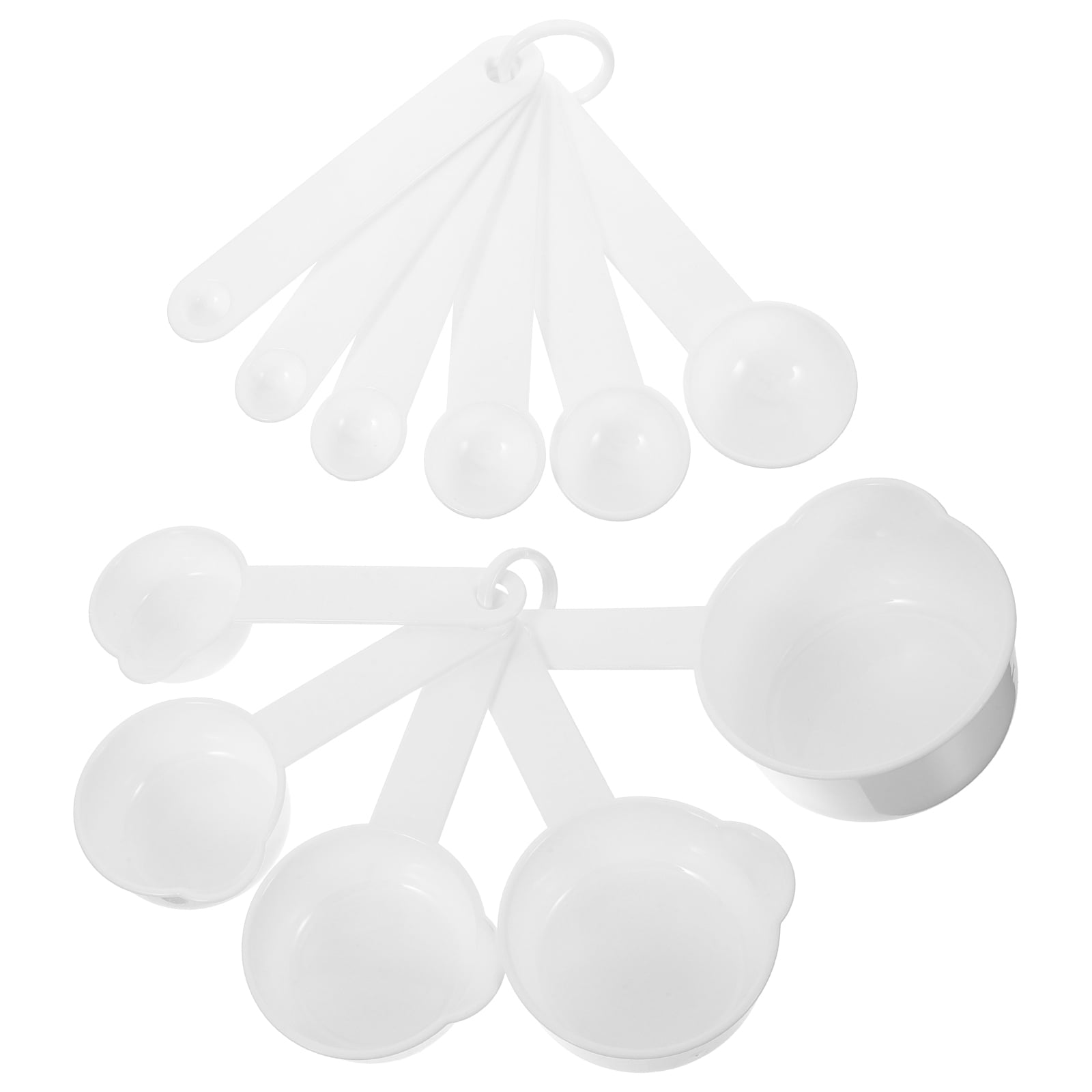 Plastic Measuring Spoon Set Spoons Metal Cups Reusable Tools Baking ...