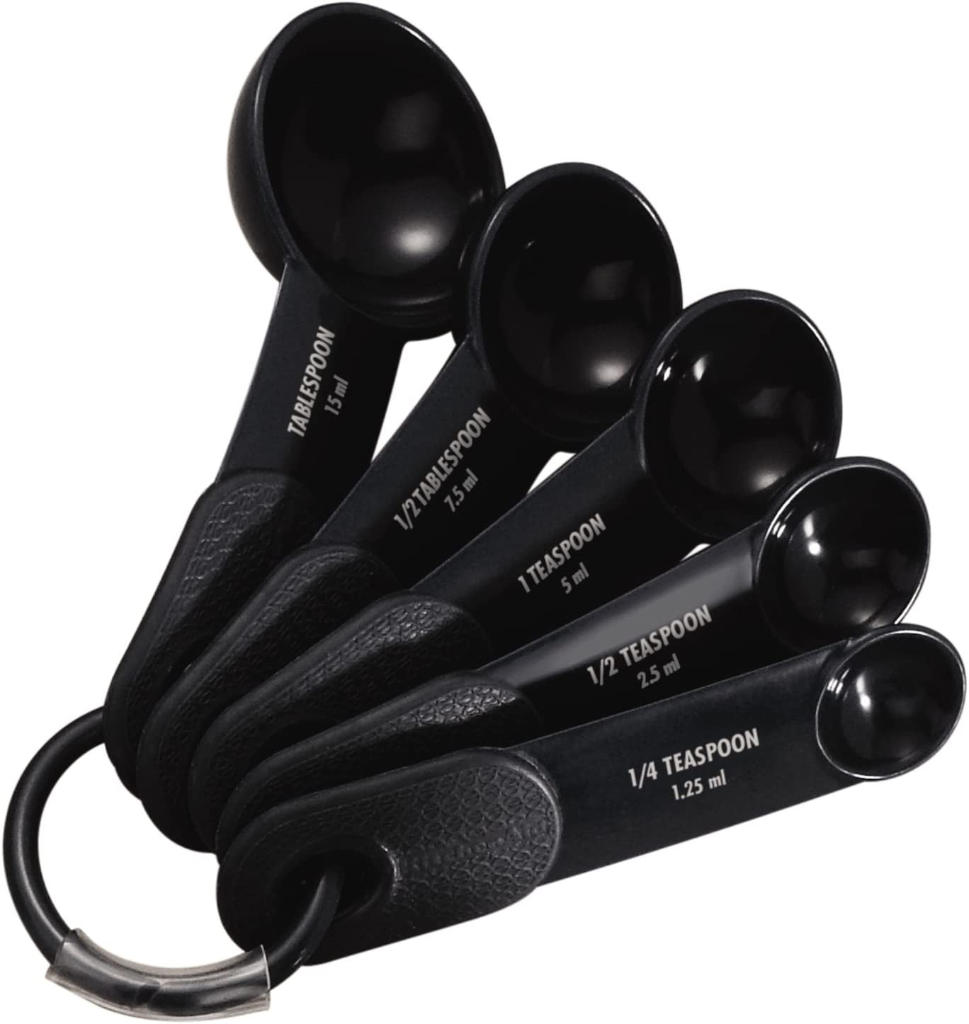 Plastic Measuring Spoon, Set of 5, Black - Walmart.com