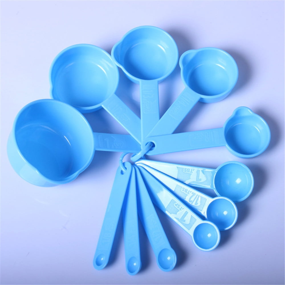 Plastic Measuring Spoons Set 11-Piece | Clear Marked Scale | Baking ...