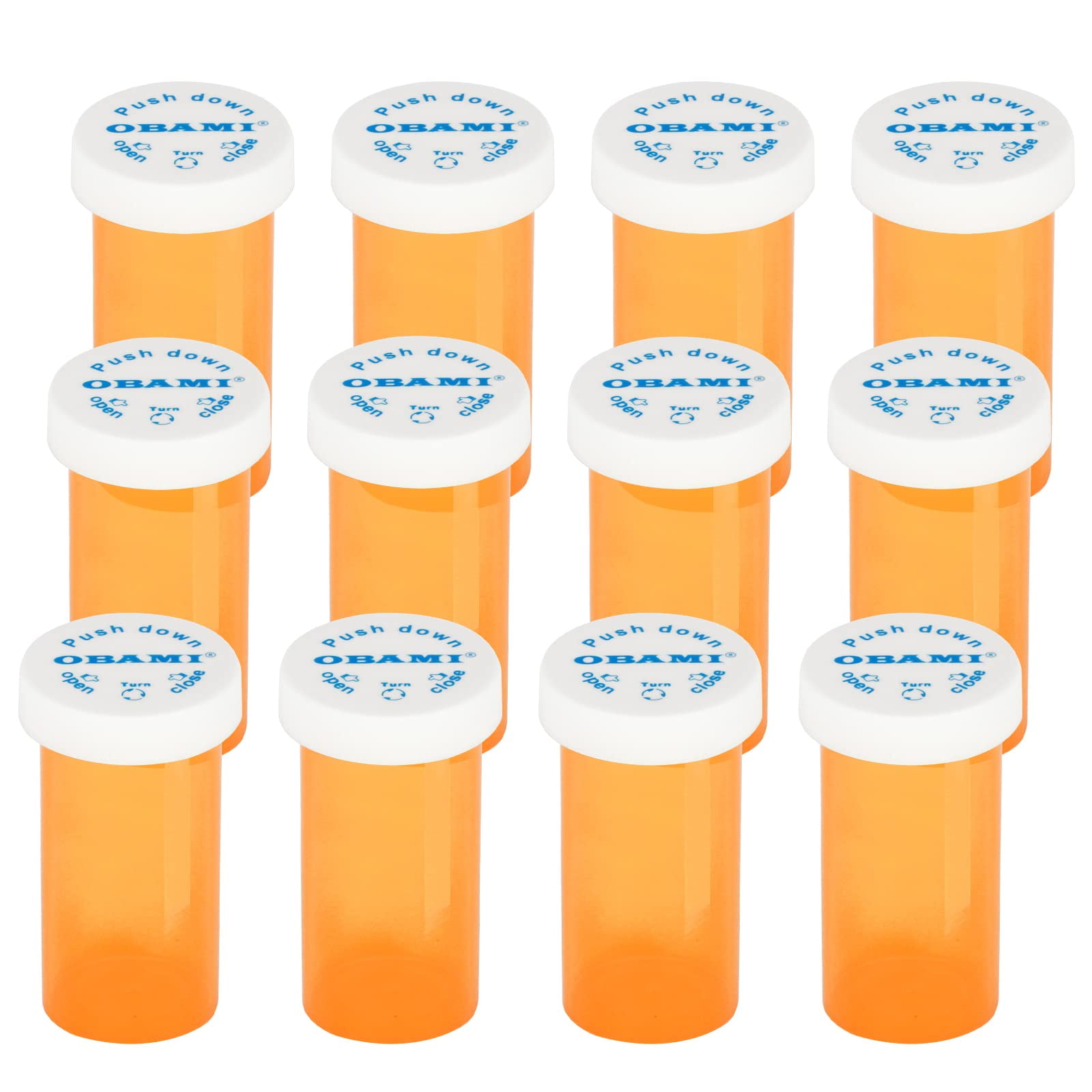 Walmart Plastic Medicine Pill Bottles, Child Resistant Caps, 8 Dram ...