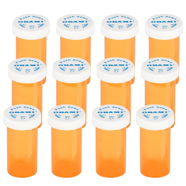 Walmart Plastic Medicine Pill Bottles, Child Resistant Caps, 8 Dram ...